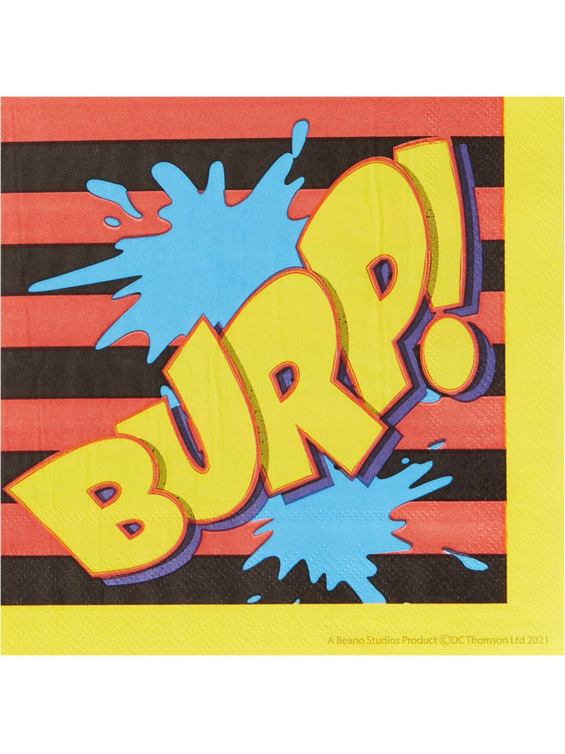 Beano Tableware Party Napkins x16 – Smiffys