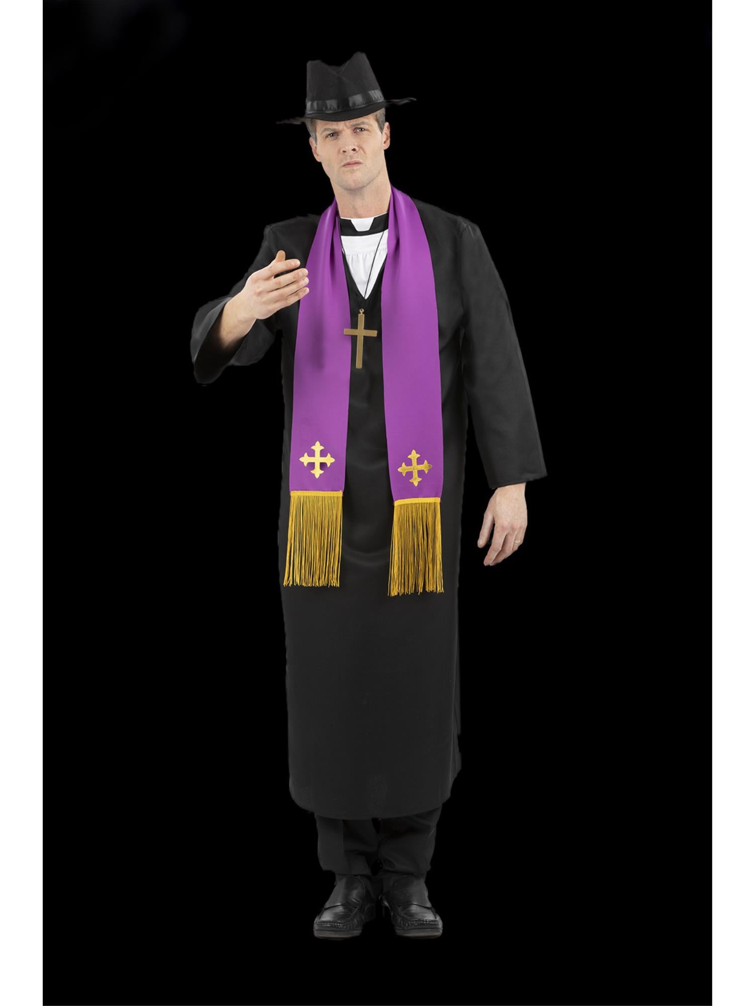 The Exorcist, Father Merrin Priest Costume, Robe – Smiffys
