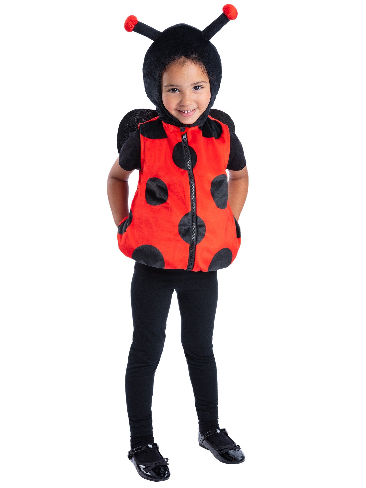 Kids Ladybird Costume with Tabard with Zip, Wings & Hood – Smiffys