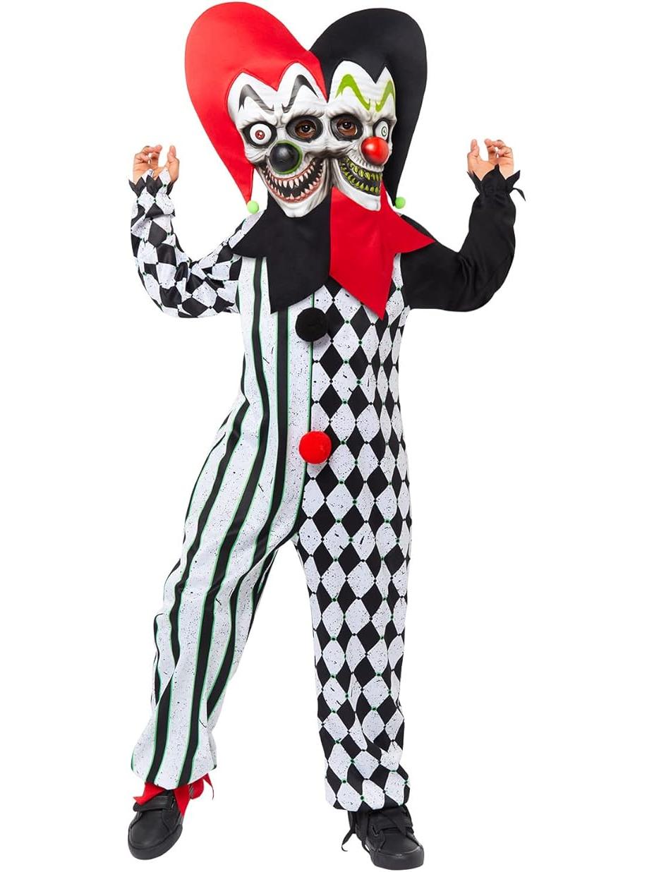 Two Faced Jester Clown Costume – Smiffys